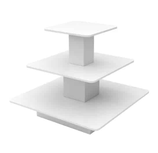 3 TIER SQUARE TABLE DISPLAY - Detroit Store Fixture Co. | Custom made ...