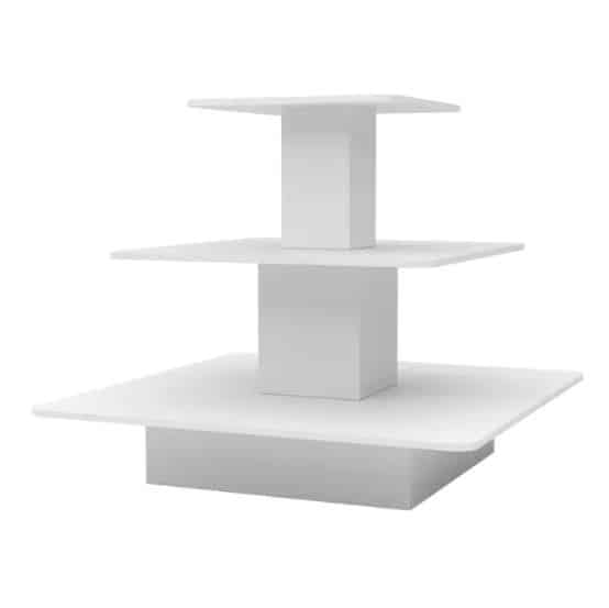3 TIER SQUARE TABLE DISPLAY - Detroit Store Fixture Co. | Custom made ...