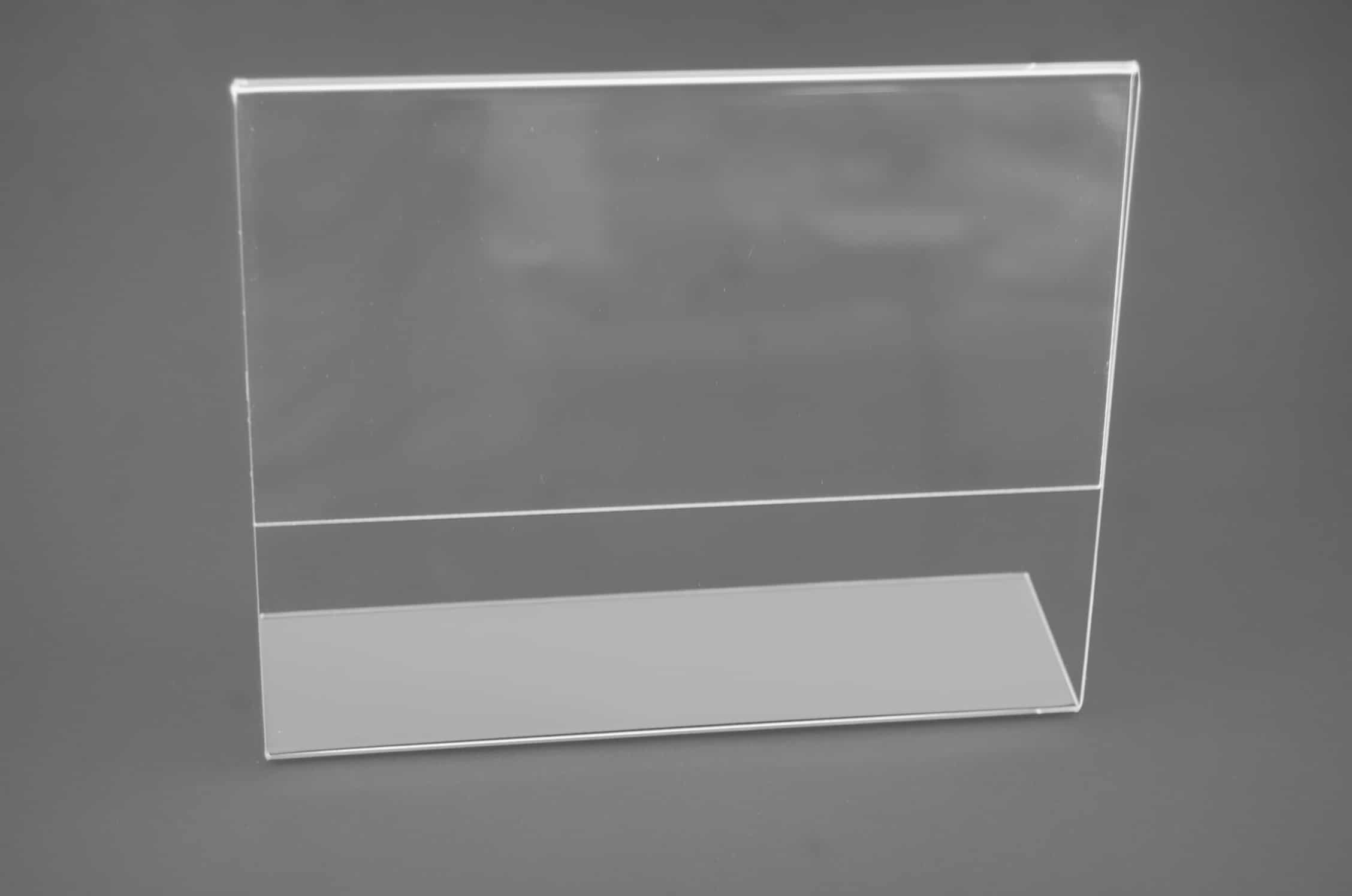 ACRYLIC SLANT BACK SIGN HOLDER 7 X 5 - Detroit Store Fixture Co ...