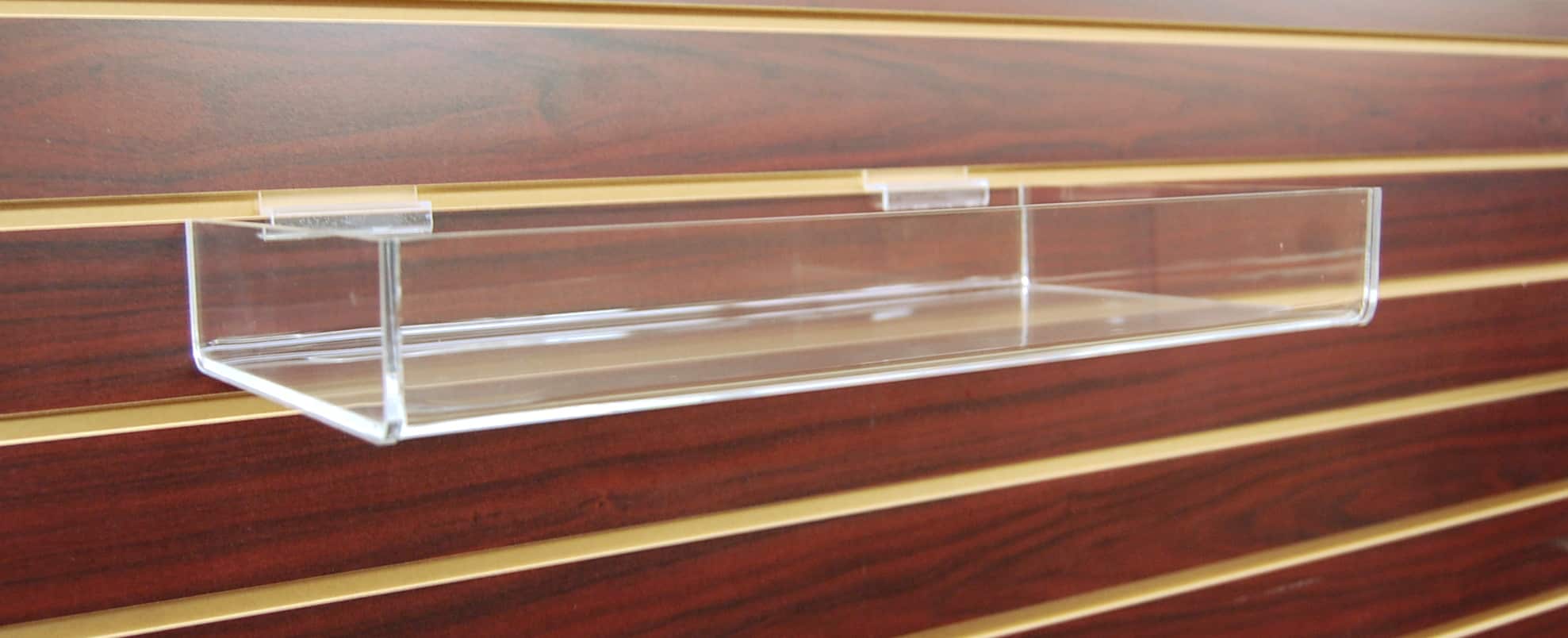 ACRYLIC SLATWALL TRAY 16” X 8"D X 2”H - Detroit Store Fixture Co ...