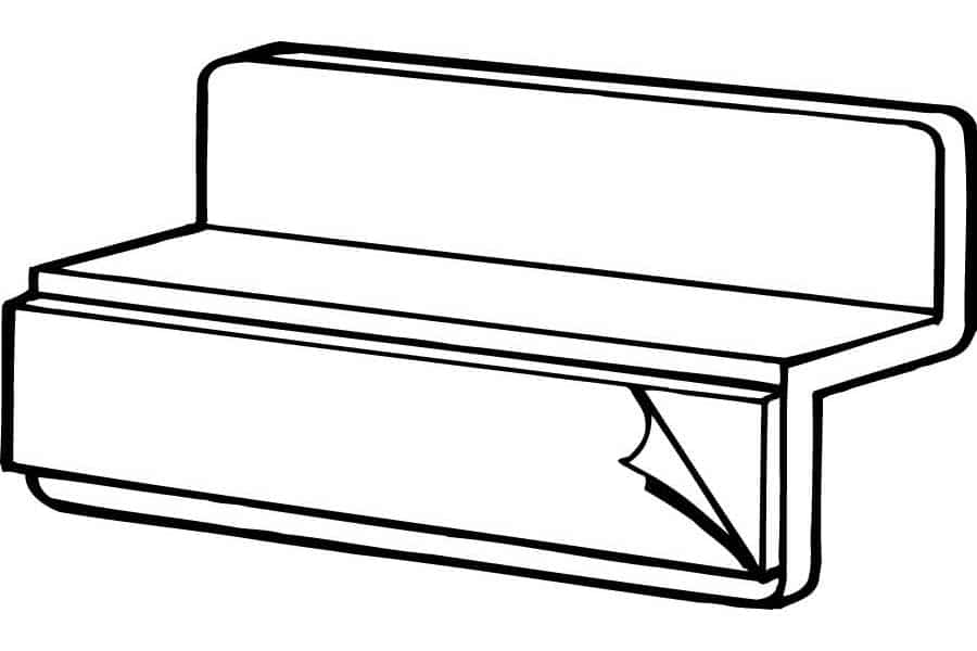 SLATWALL ADAPTER WITH ADHESIVE FRONT - Detroit Store Fixture Co ...
