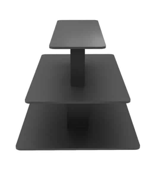 3 TIER RECTANGULAR TABLE DISPLAY | Detroit Store Fixture