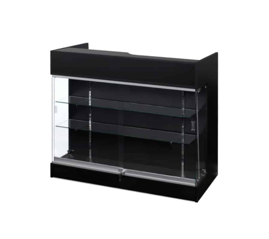 4FT LEDGE TOP COUNTER WITH SHOWCASE OPTIONS | Detroit Store Fixture