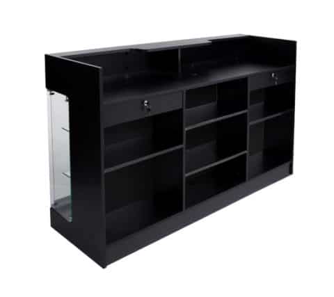 6FT LEDGE TOP COUNTER WITH SHOWCASE OPTIONS | Detroit Store Fixture