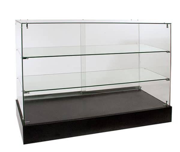 4FT FULL VISION FRAMELESS GLASS SHOWCASE | Detroit Store Fixture
